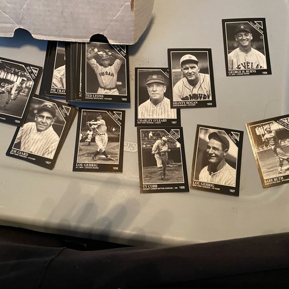 Toys | Vintage Baseball Card Collection Black And White | Poshmark